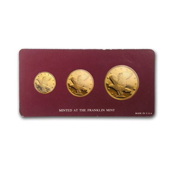 Buy 1979 3-Piece Gold Proof Franklin Mint Set (Ben Franklin) | APMEX