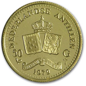 Buy 1979 ANT Gold 50 Guilders Royal Covenant BU/Prf | APMEX