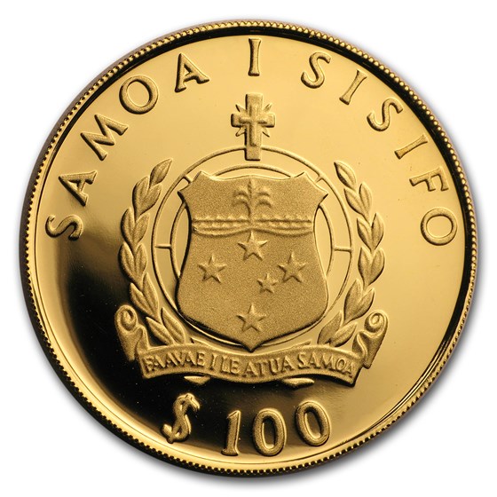 Buy 1979 Samoa Gold 100 Tala Captain James Cook Proof | APMEX