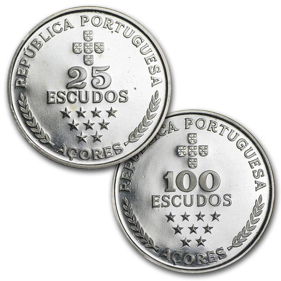 Buy 1980 Azores 2-Coin Silver Proof Set | APMEX