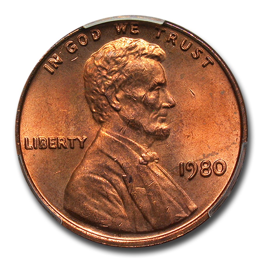 Buy 1980 Lincoln Cent MS-64 PCGS (Red, DDO FS-101) | APMEX