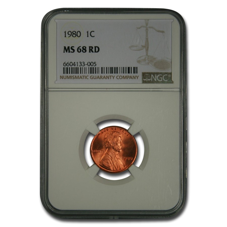 Buy 1980 Lincoln Cent MS-68 NGC (Red) | APMEX