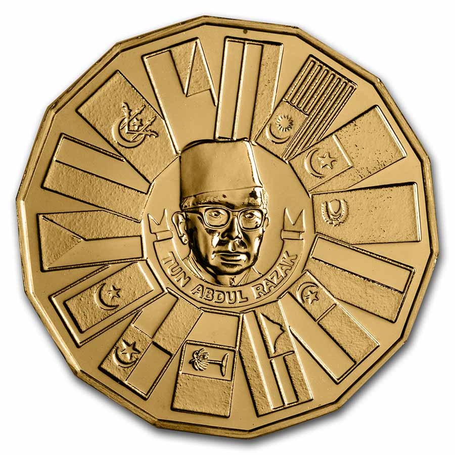 Buy 1980 Malaysia Gold 200 Ringgit 3rd Malaysian Plan BU | APMEX