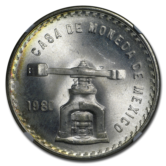 1980 Mexico Silver 1 Onza MS-65 NGC Coin For Sale | Vintage Mexican ...