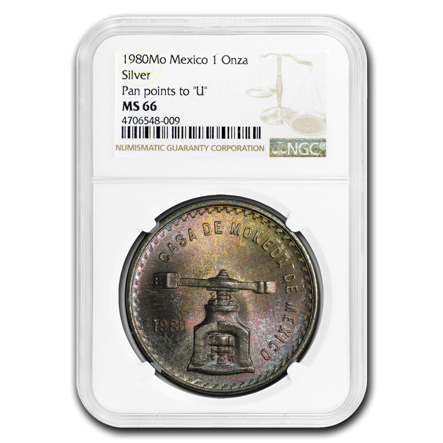 1980 Mexico Silver 1 Onza MS-66 NGC Coin For Sale | Vintage Mexican ...