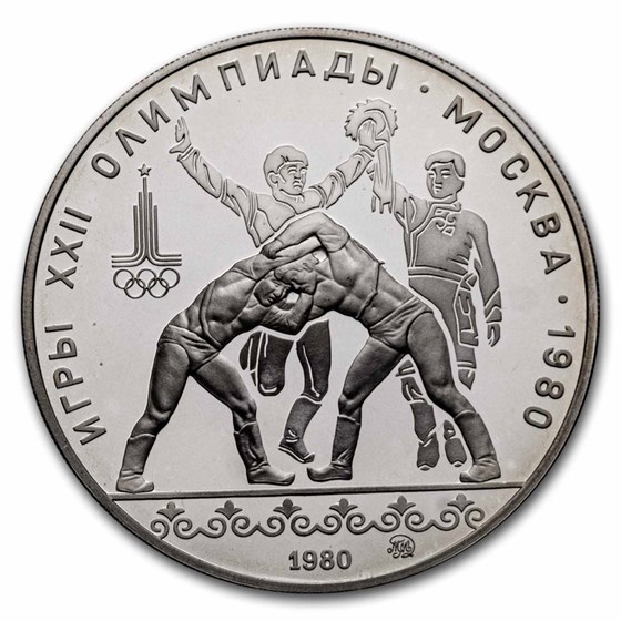 1980 Russia 28-Coin Olympics Silver Proof Set (Red)
