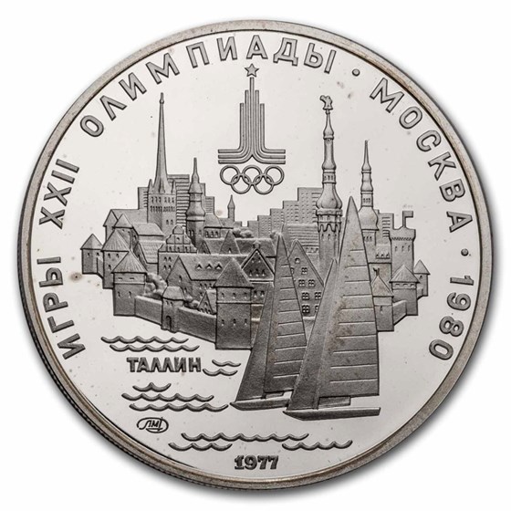 1980 Russia 28-Coin Olympics Silver Proof Set (Red)