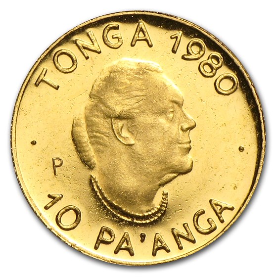 Buy 1980 Tonga Gold 10 Pa'Anga BU | APMEX