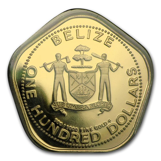Buy 1981 Belize Proof Gold 100 Dollars Yellow Swallowtail Butterfly | APMEX