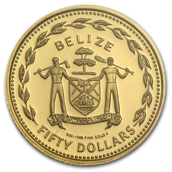 Buy 1981 Belize Proof Gold 50 Dollars Hummingbird | APMEX
