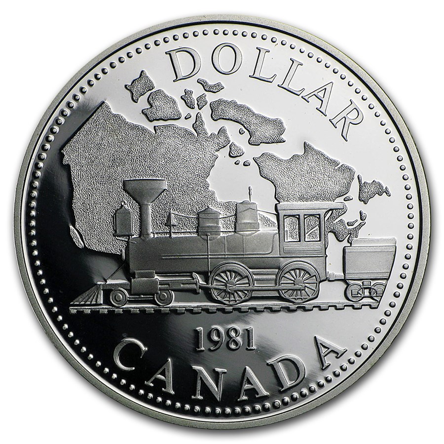 Buy 1981 Canada Silver Dollar Proof (Transcontinental Railroad) | APMEX