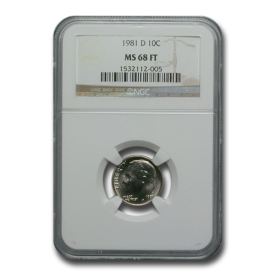 Buy 1981-D Roosevelt Dime MS-68 NGC (FT) | APMEX