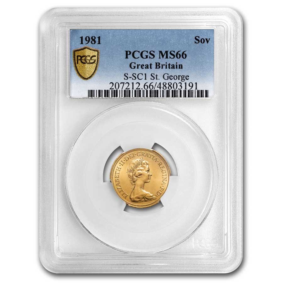 1981 Great Britain Gold Sovereign MS-66 PCGS