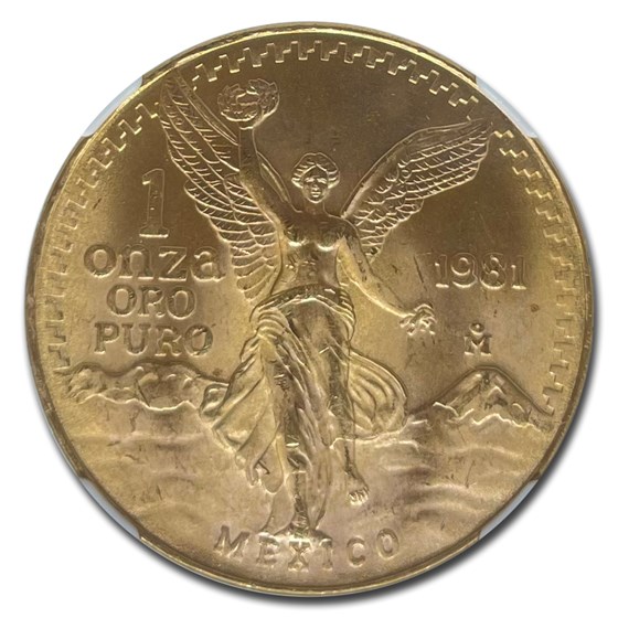 Buy 1981 Mexican 1 oz Gold Libertad MS-65 NGC | APMEX