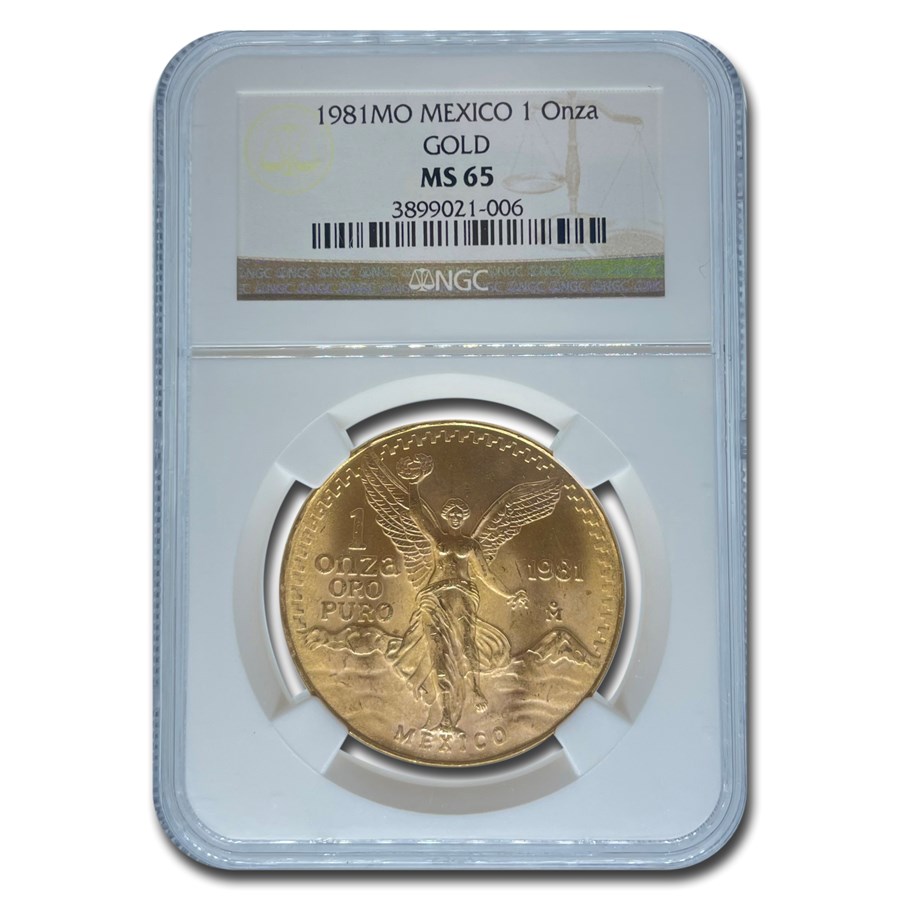 Buy 1981 Mexico 1 oz Gold Libertad MS-65 NGC | APMEX