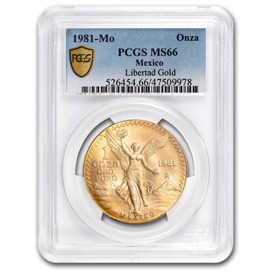 1981 Mexico 1 oz Gold Libertad MS-66 PCGS