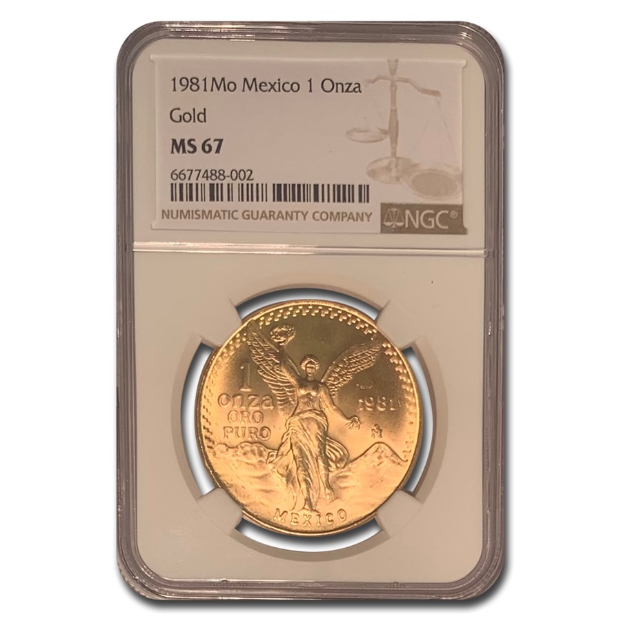 Buy 1981 Mexico 1 oz Gold Libertad MS-67 NGC | APMEX