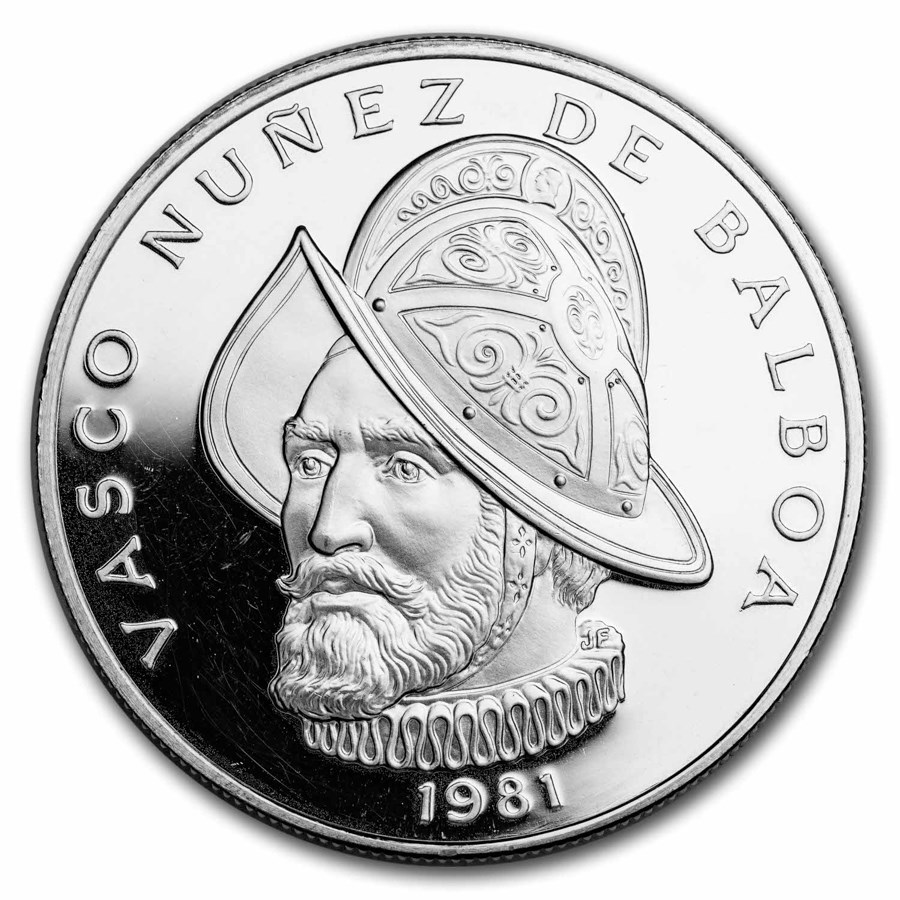 Buy 1981 Panama Silver 1 Balboa Vasco Núñez de Balboa Proof | APMEX