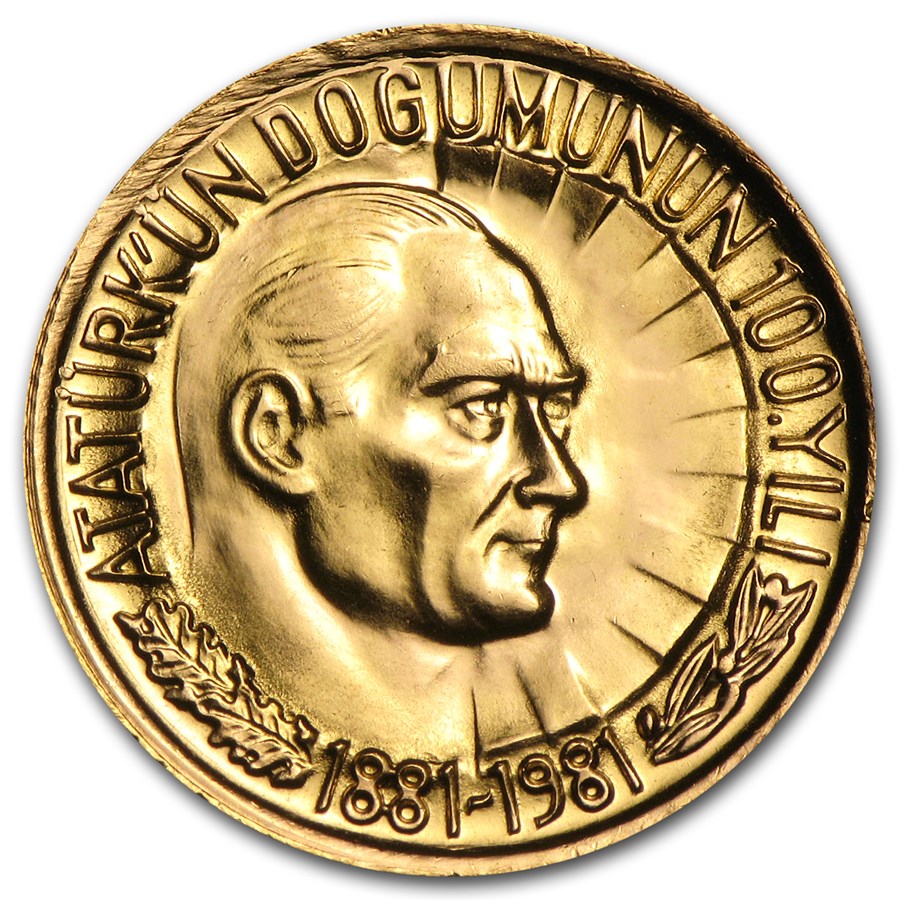 Buy 1981 Turkey Gold 1/2 Lira Birth of Attaturk BU | APMEX