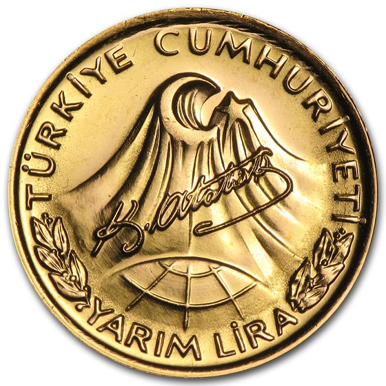 Buy 1981 Turkey Gold 1/2 Lira Birth of Attaturk BU | APMEX