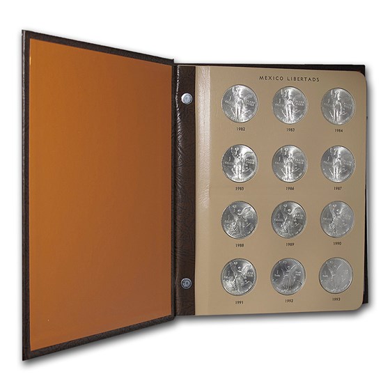 Buy 1982-2019 Mexico 38-Coin Silver Libertad Set (In Dansco Album) | APMEX