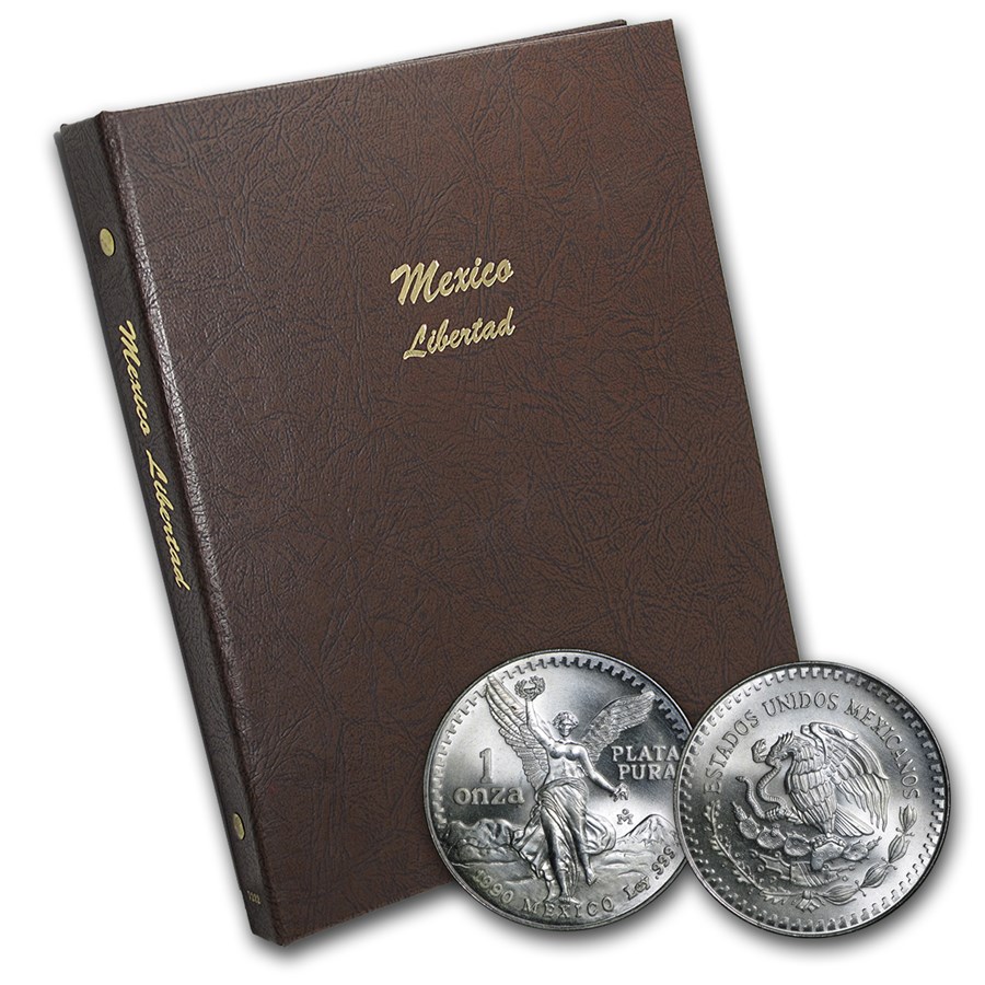 Buy 1982-2019 Mexico 38-Coin Silver Libertad Set (In Dansco Album) | APMEX