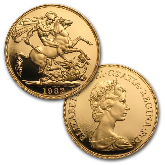 Buy 1982 Great Britain 4-Coin Gold Sovereign Proof Set | APMEX