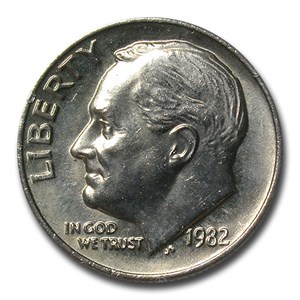 Buy 1982-No P Roosevelt Dime MS-64 PCGS | APMEX