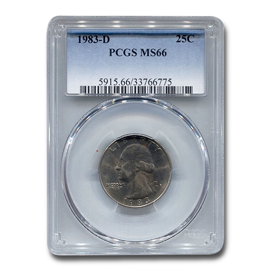 Buy 1983-D Washington Quarter MS-66 PCGS | APMEX