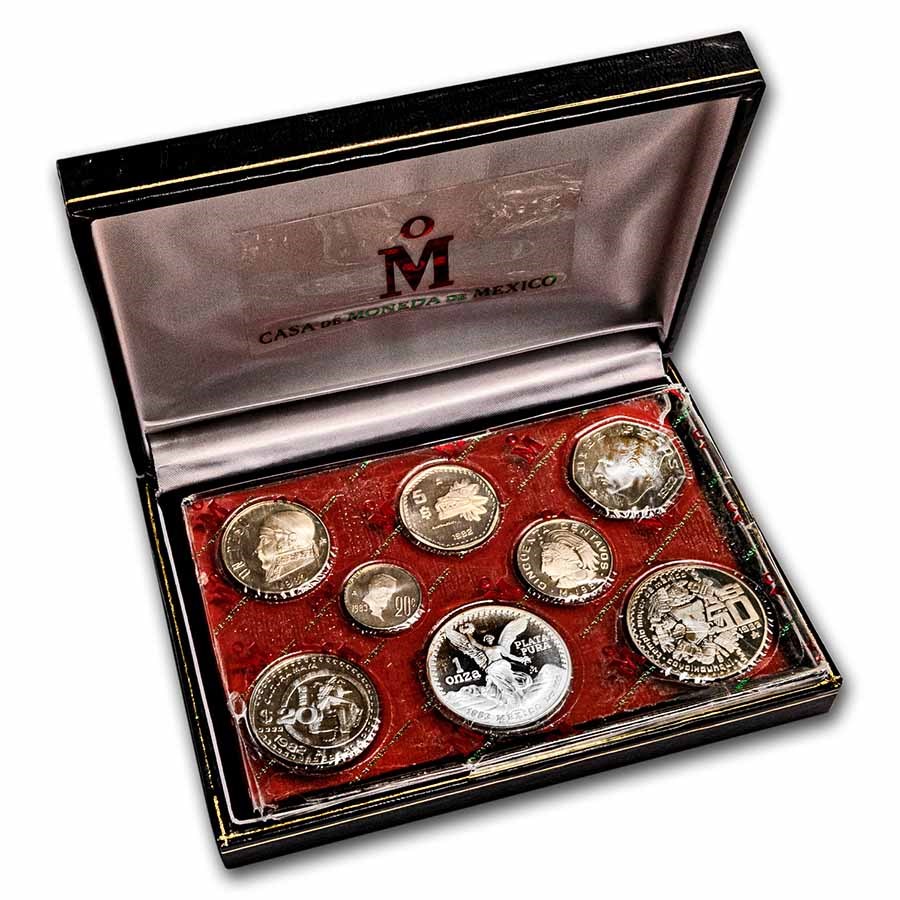 Buy 1983 Mexico 8-Coin Silver Libertad Proof Set | APMEX
