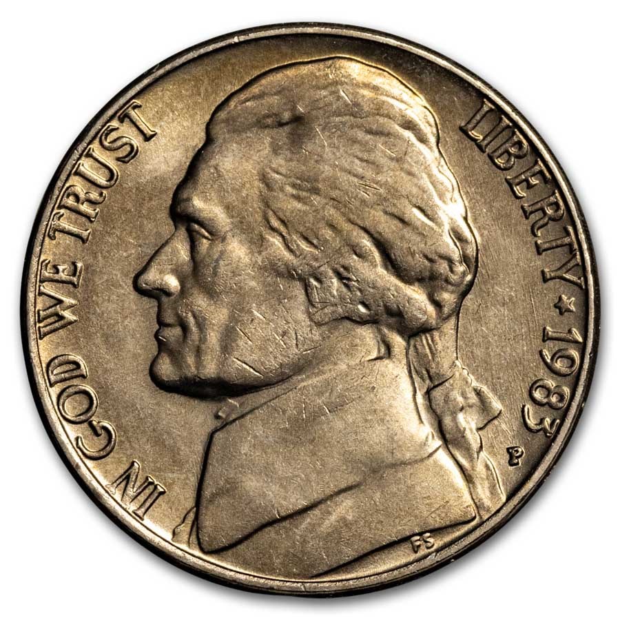 Buy 1983-P Jefferson Nickel 40-Coin Roll BU | APMEX