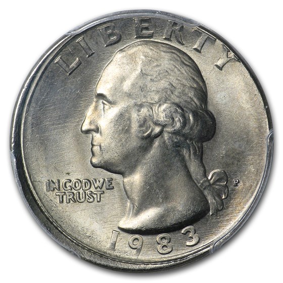 Buy 1983-P Washington Quarter MS-64 PCGS (Mint Error, Broadstruck) | APMEX
