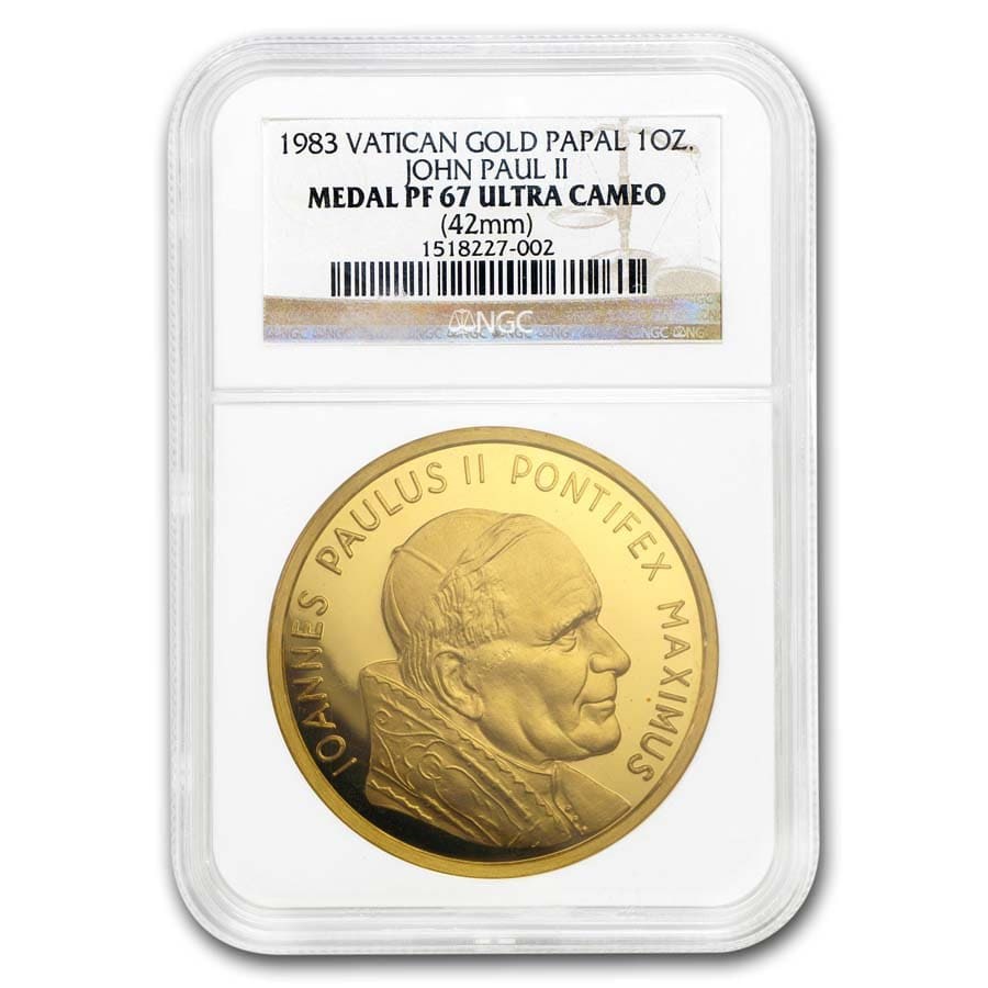 Buy 1983 Vatican City Gold Medal Pope John Paul II PF-67 NGC | APMEX