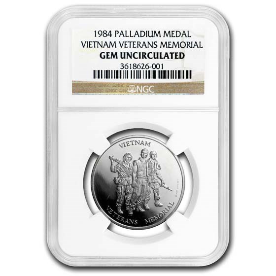 Buy 1984 1 oz Palladium Vietnam Veterans Memorial Medal | APMEX
