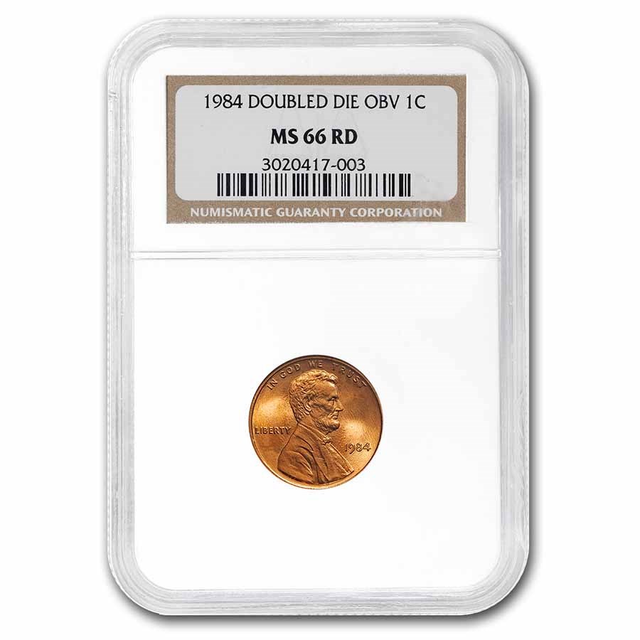 Buy 1984 Lincoln Cent Doubled Die Obv MS-66 NGC (Red) | APMEX
