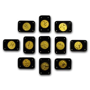 Buy 1984 Salvador Dali Olympic Gold Medallion 11 Piece Set | APMEX