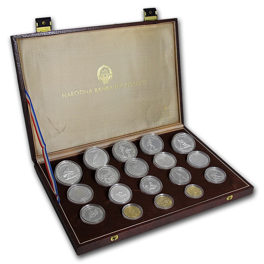 Buy 1984 Yugoslavia 18-Coin Gold/Silver Sarajevo Olympics Proof Set | APMEX