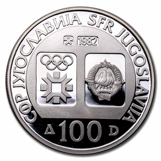 1984 Yugoslavia 20-Coin Gold/Silver Sarajevo Olympics Proof Set