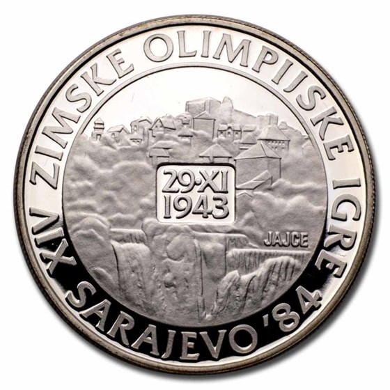 1984 Yugoslavia 20-Coin Gold/Silver Sarajevo Olympics Proof Set