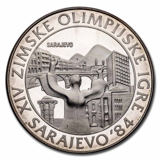 1984 Yugoslavia 20-Coin Gold/Silver Sarajevo Olympics Proof Set