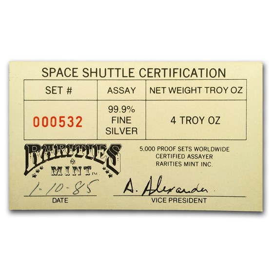 Buy 1985 1 oz Silver Round - Space Shuttle (4-Piece Set) | APMEX