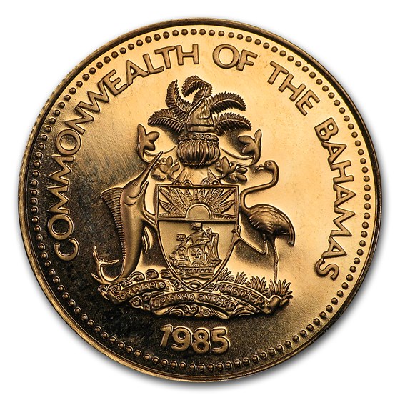 Buy 1985 Bahamas Proof Gold 50 Dollars Santa Maria | APMEX