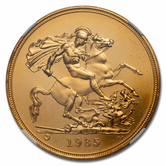 Buy 1985 Great Britain Gold £5 Sovereign MS-68 NGC | APMEX