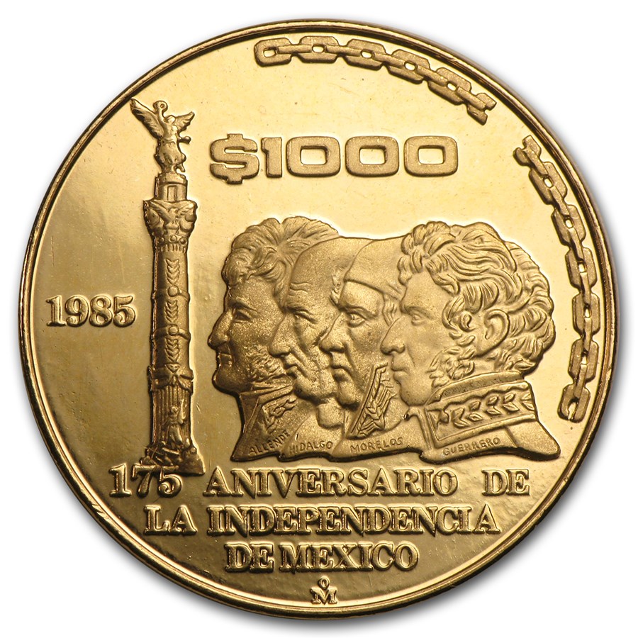 Buy 1985 Mexican 1/2 oz oz Gold Proof 175th Anniversary | APMEX