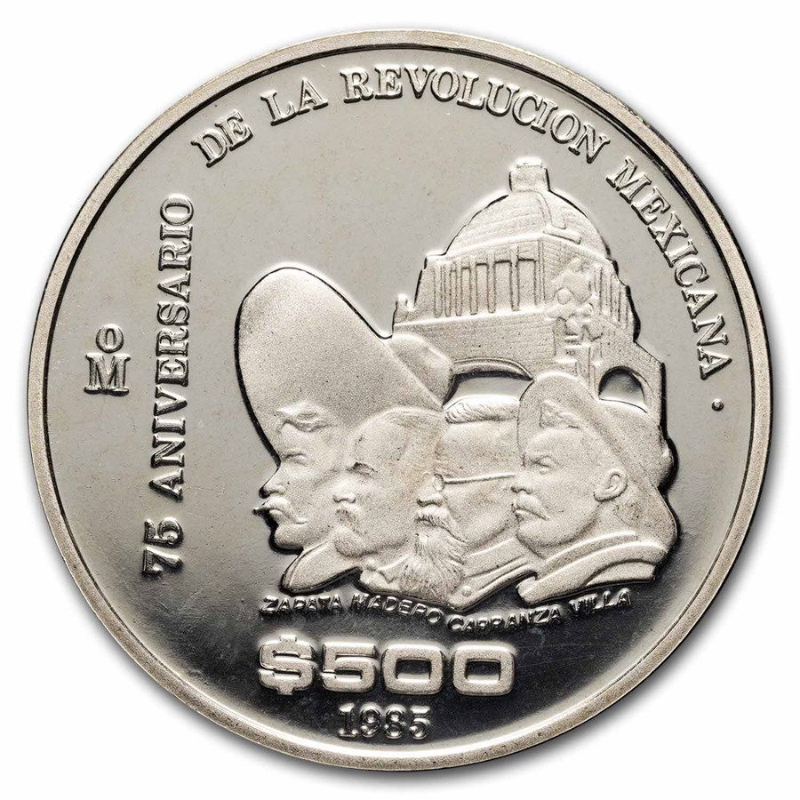 Buy 1985 Mexico Silver 500 Pesos Proof (1910 Revolution) | APMEX