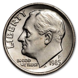 Buy 1985-P Roosevelt Dime 50-Coin Roll BU | APMEX