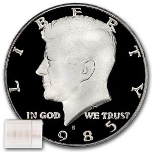 Buy 1985-S Kennedy Half Dollar 20-Coin Roll Proof | APMEX