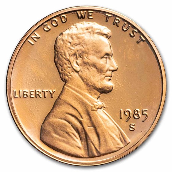 Buy 1985-S Lincoln Cent 50-Coin Roll Proof | APMEX