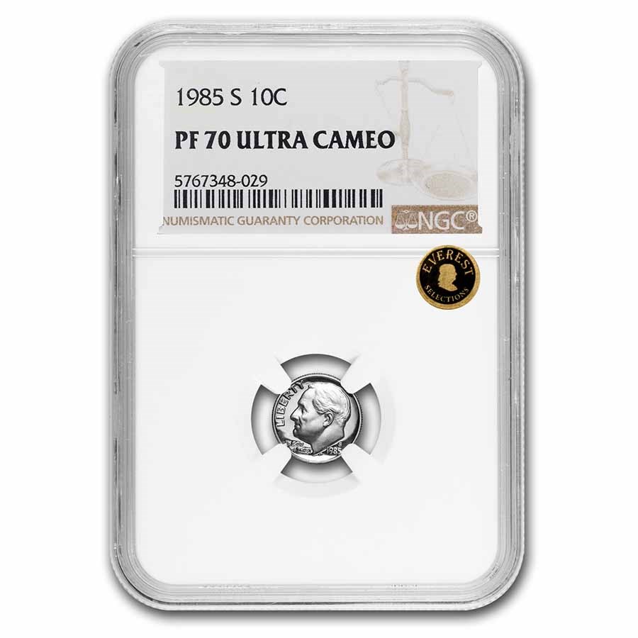 Buy 1985-S Roosevelt Dime PF-70 UCAM NGC | APMEX