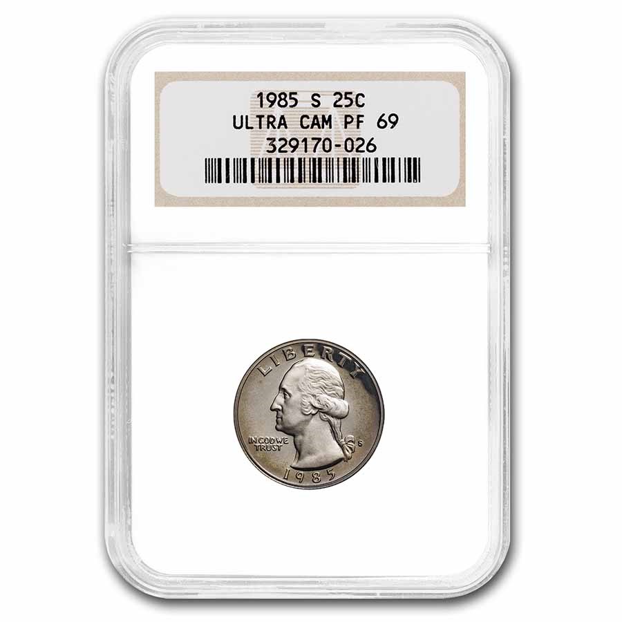 Buy 1985-S Washington Quarter PR-69 NGC | APMEX